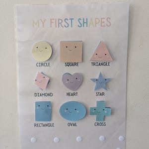 Shape Matching Worksheet | Toddler Learning Shapes Poster | Kids Busy ...