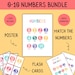 Learning Numbers Bundle for Kids Classroom - My First Numbers Poster ...