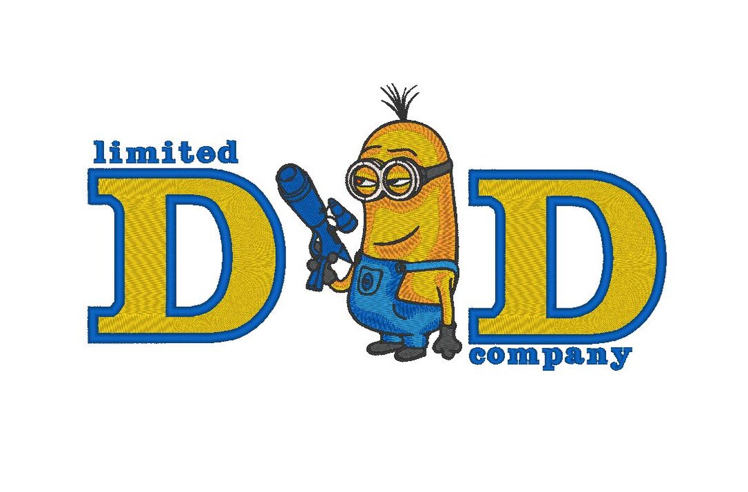 Dad Minion Embroidery Design - Etsy