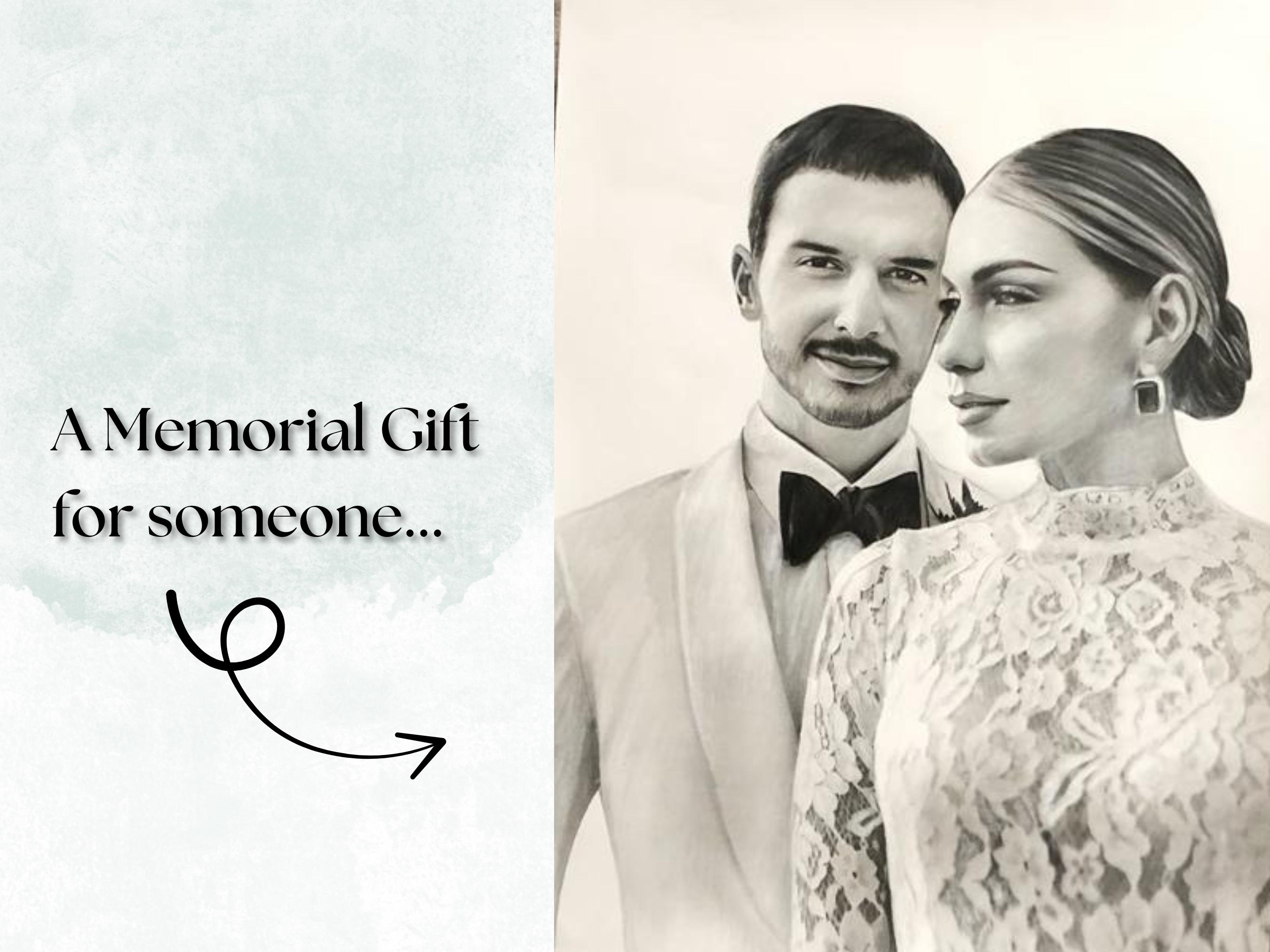 Sketch Loved One Hand Drawn Portrait Professional Pencil Paper Graphite ...