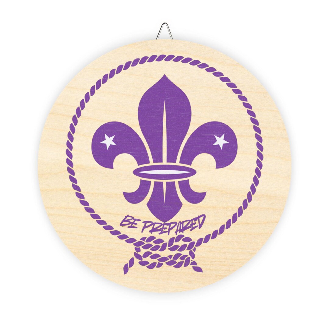 Be Prepared Eagle Scout Gift, Rustic Wooden Wall Decor, Fleur De Lis ...
