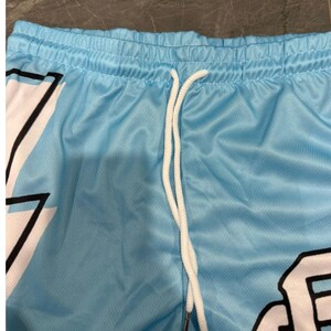 Blue Lightning Graphic Shorts - Men's Casual Summer Shorts, Gym Wear ...