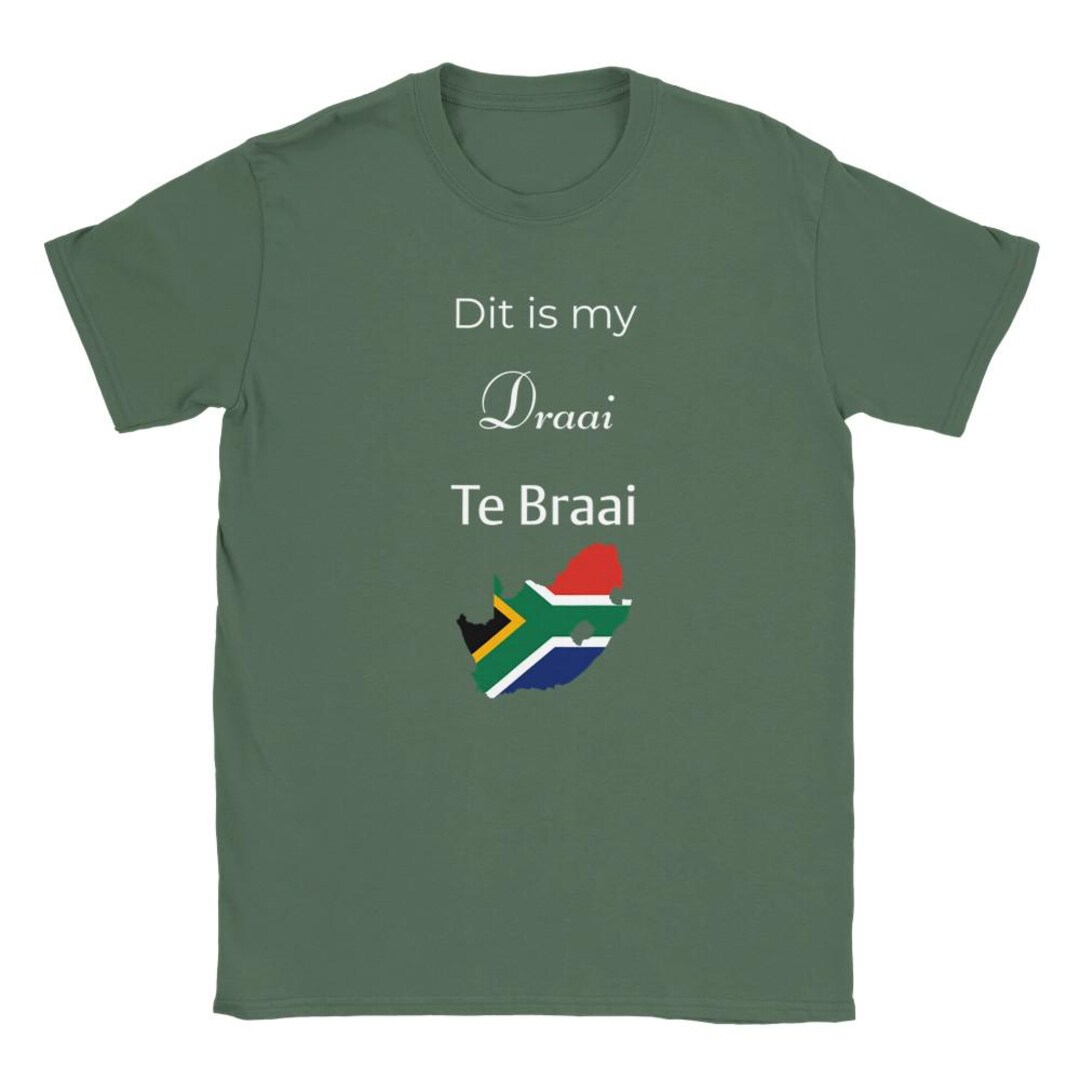 South African Braai T-shirt Soft Afrikaans Tee for BBQ Lovers Perfect ...