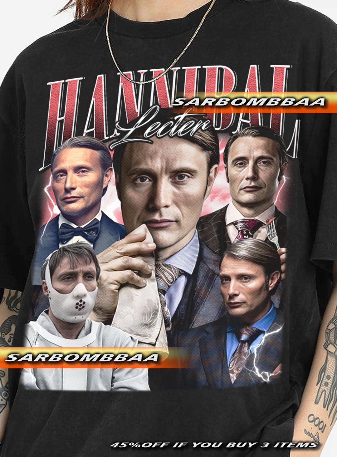 Best Seller Hannibal Lecter Vintage Style Shirt - T-shirt - Long Sleeve ...