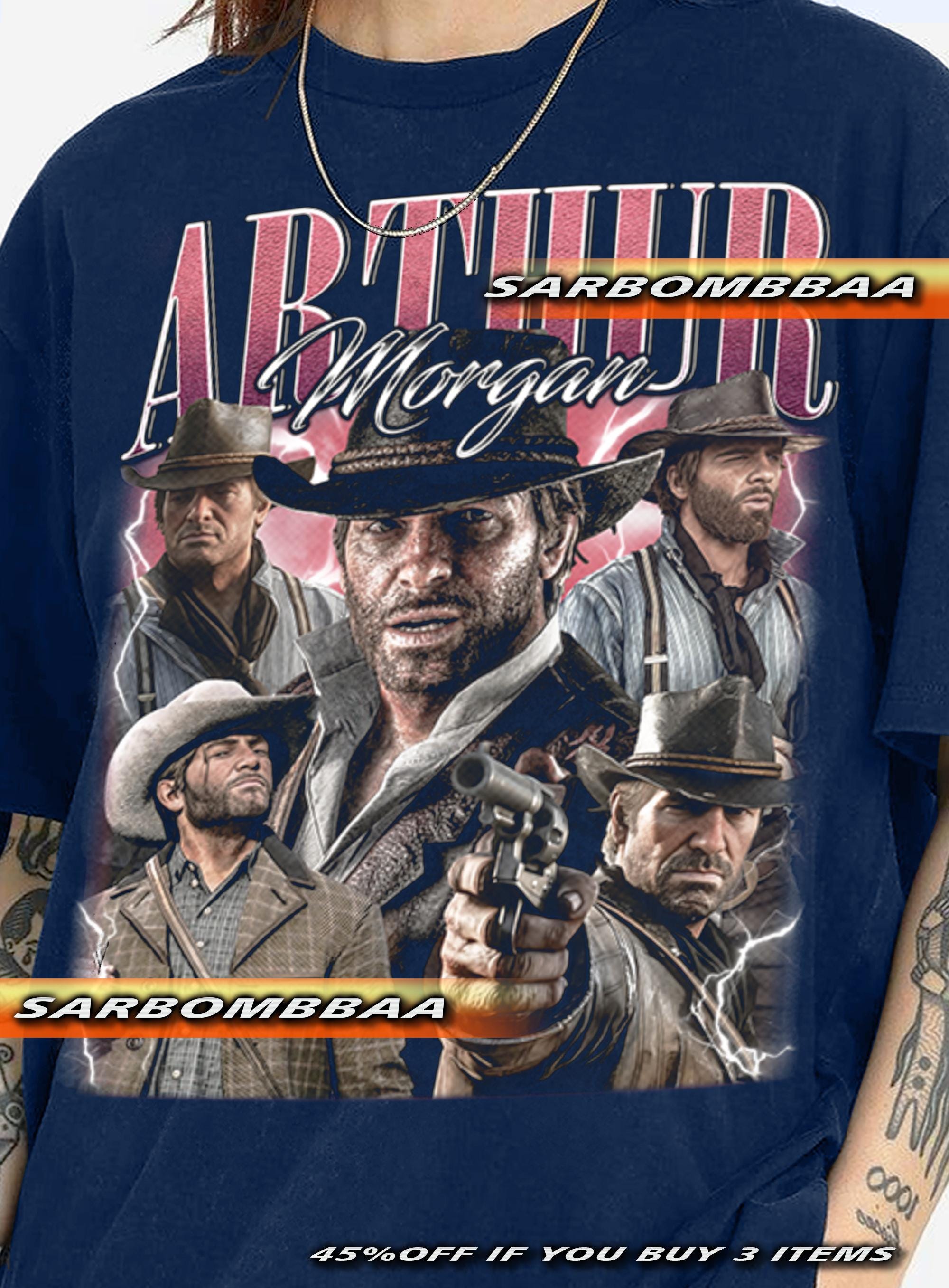 Best Seller Arthur Morgan Vintage Style Shirt - T-shirt - Long Sleeve ...