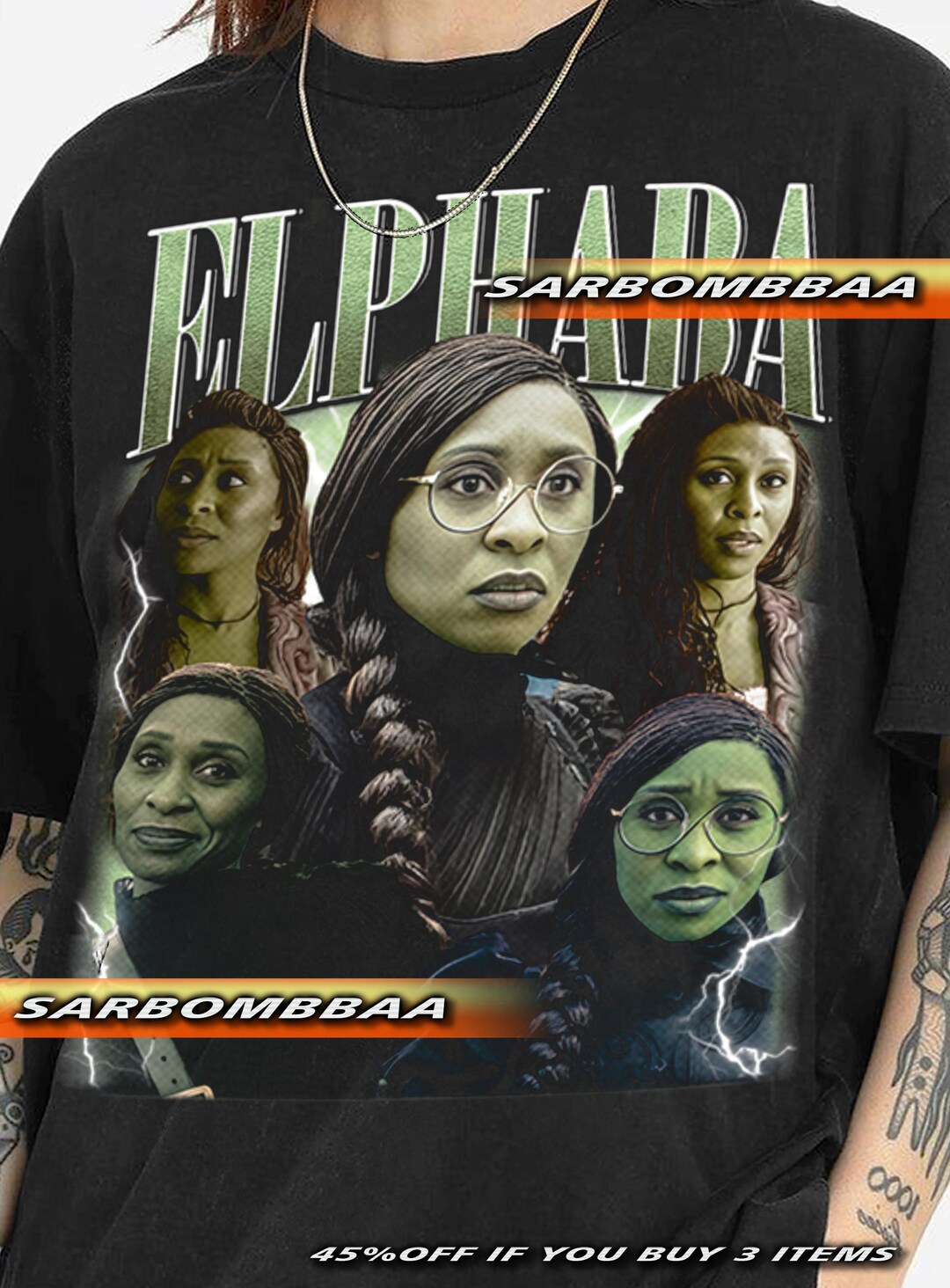 Best Seller Elphaba Vintage Style Shirt T-shirt Long Sleeve Crewneck ...