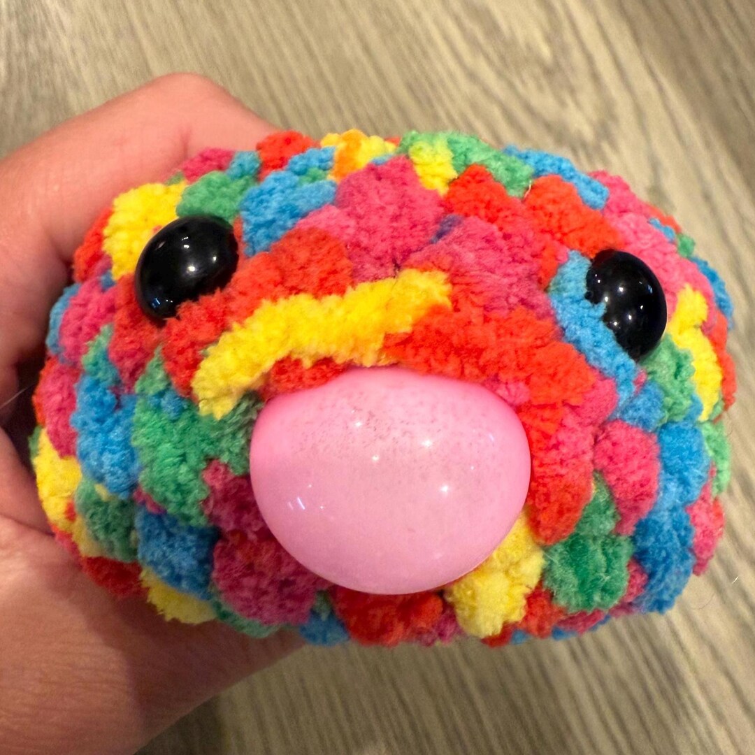 Stress Buddy | Squishy | Plush Crochet | Fidget Toy - Etsy