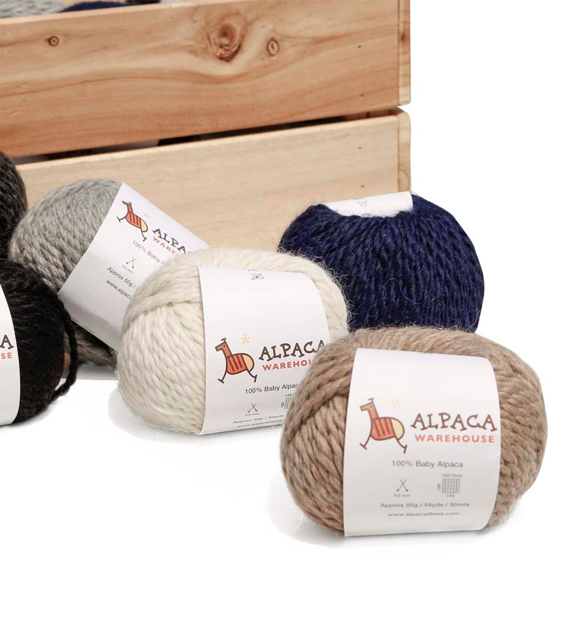 100% Baby Alpaca Yarn Wool Set of 3 Skeins Bulky Chunky Weight Heavenly ...