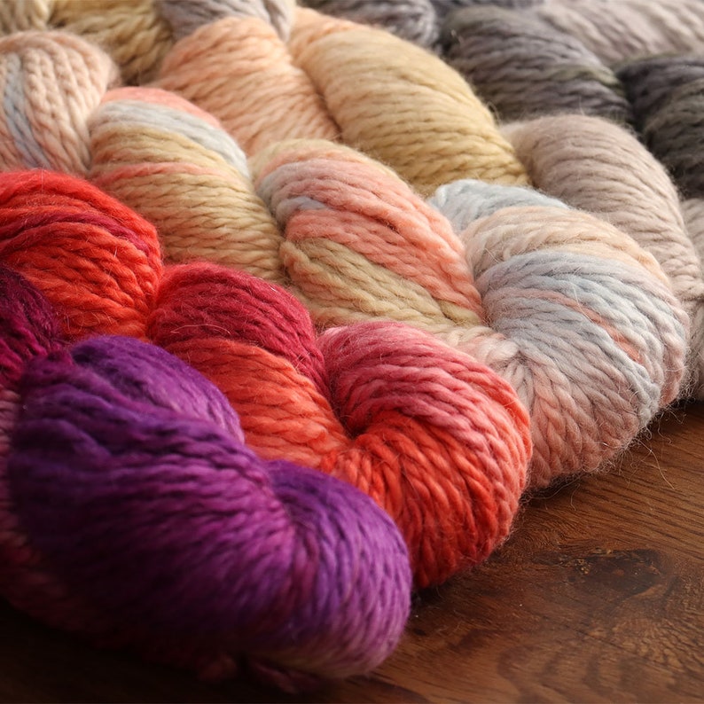 100% Baby Alpaca Yarn Wool 100g Hank Bulky Weight Hand Dyed - Etsy