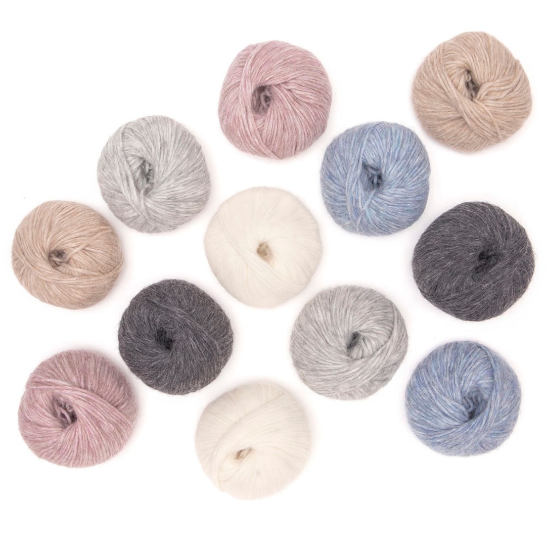Baby Alpaca Merino Wool Yarn Set of 3 Skeins (150 Grams) Worsted Weight ...