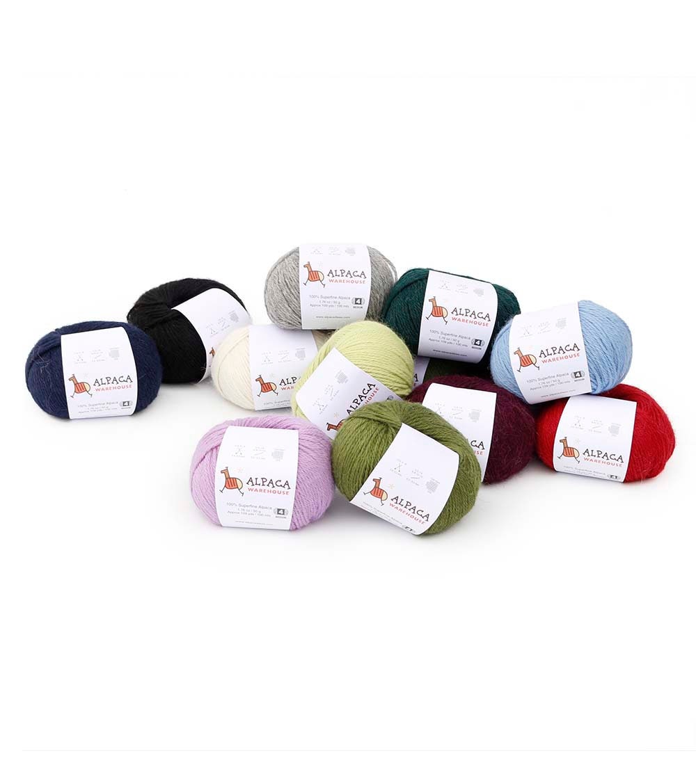 100% Alpaca Yarn Wool Set of 3 Skeins 150 Grams DK Worsted - Etsy