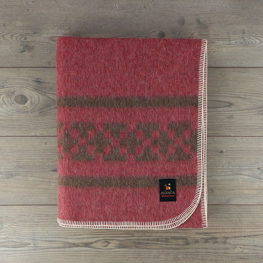 Thick Alpaca Wool Blanket Heavyweight Alpaca Wool Throw Camping ...