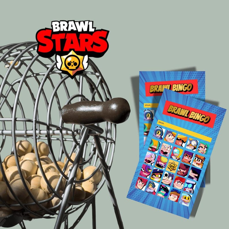 Brawl Bingo Game | Digital Download | Fun Party Game for Kids & Fans | Printable Brawl Party ...