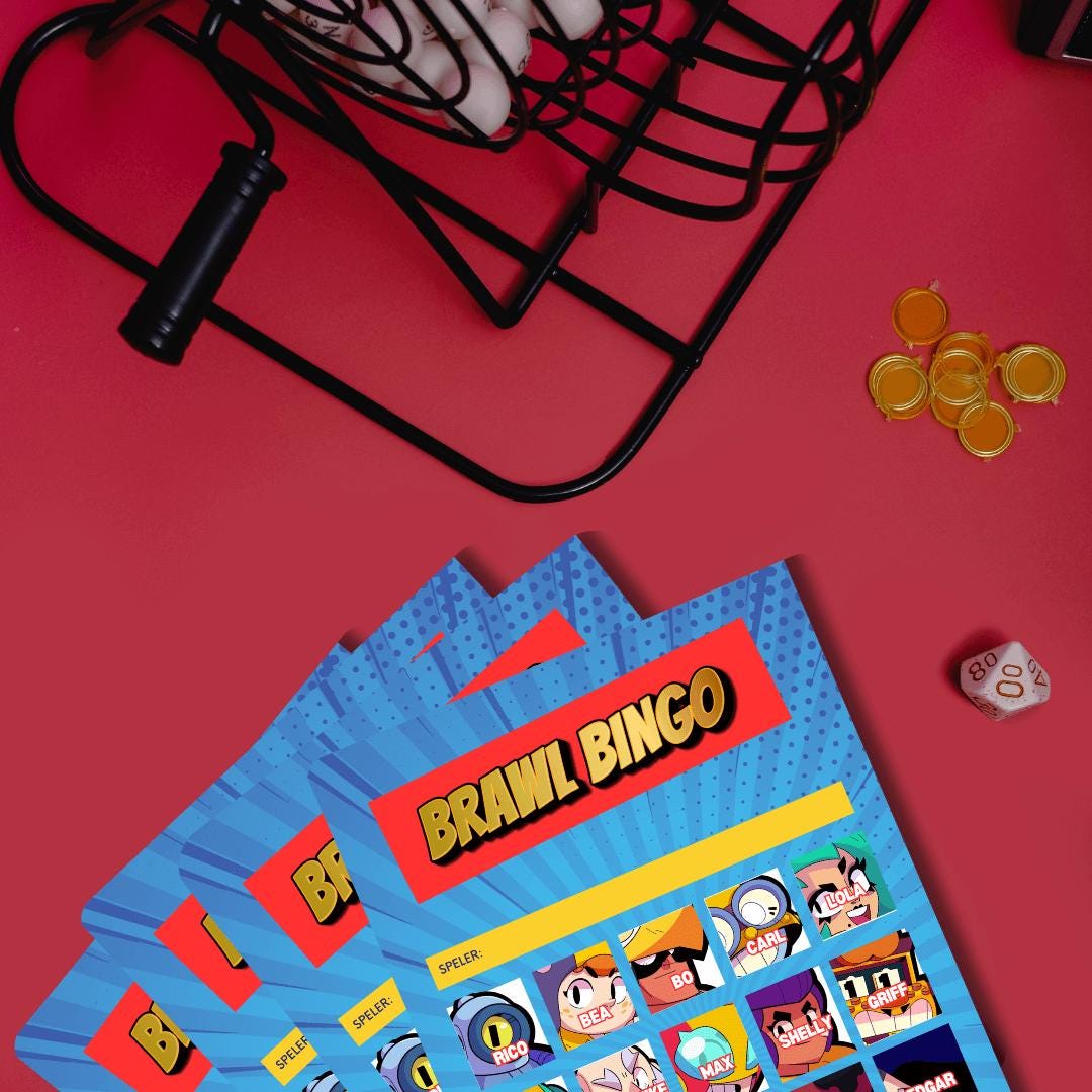 Brawl Bingo Game | Digital Download | Fun Party Game for Kids & Fans | Printable Brawl Party ...