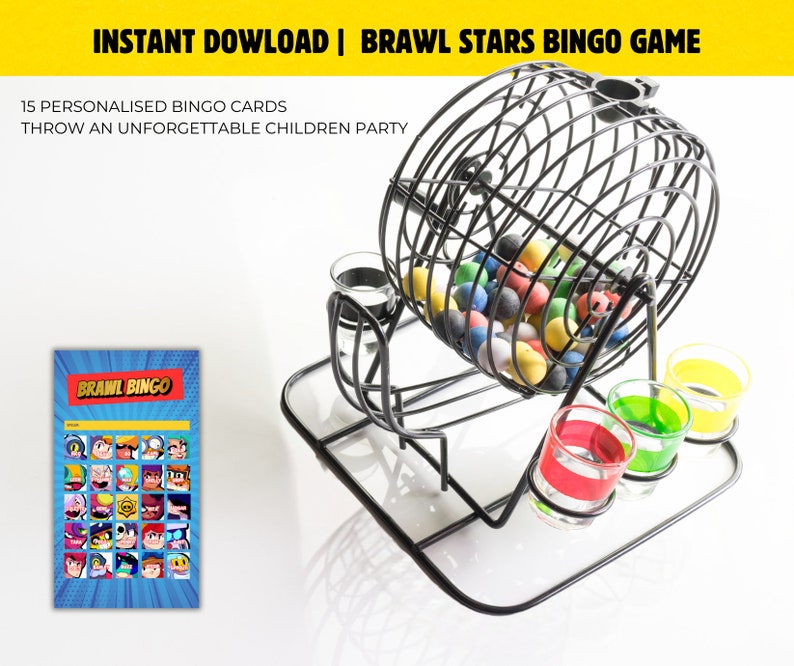 Brawl Stars Bingo Game Digital Download Fun Party Game for Kids & Fans ...