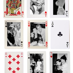 Personalised Playing Cards Vintage Photo Collage Template: DIY Custom ...