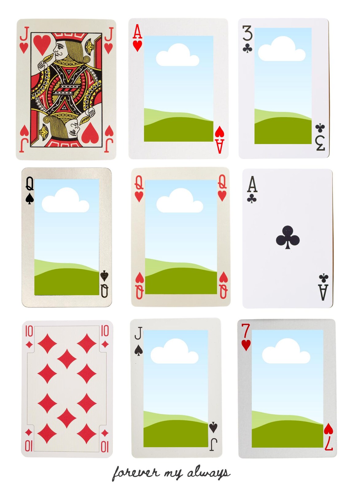Personalised Playing Cards Vintage Photo Collage Template: DIY Custom ...