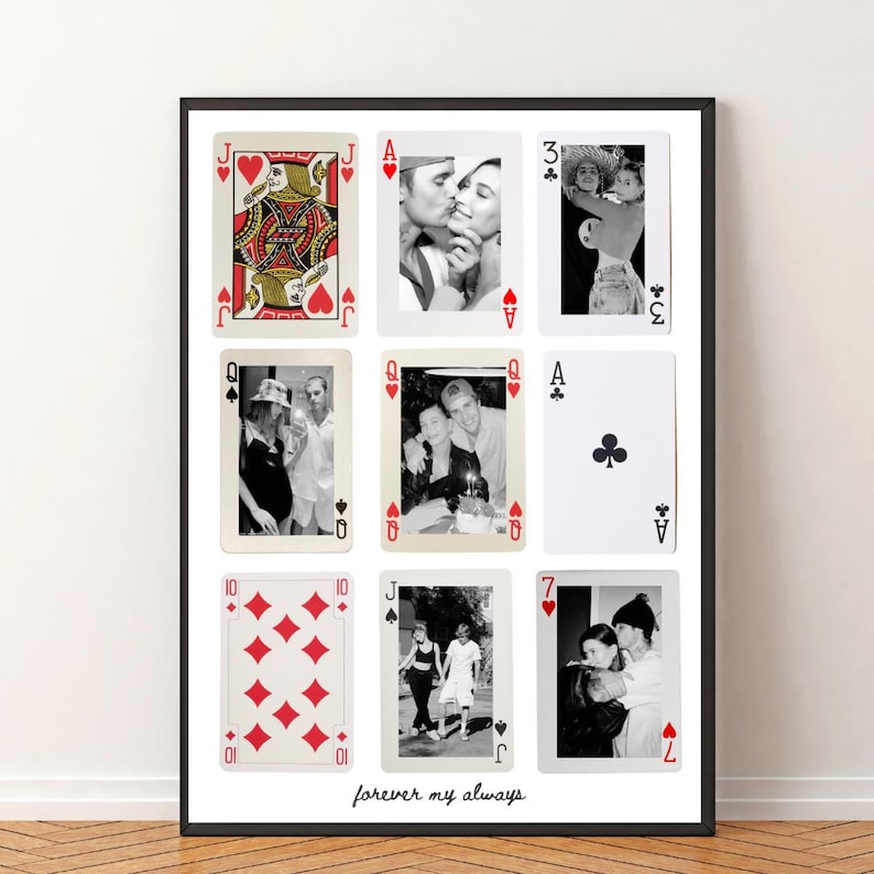 Personalised Playing Cards Vintage Photo Collage Template: DIY Custom ...