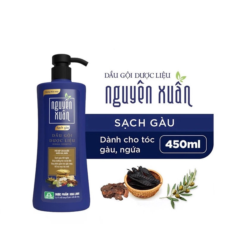 Dầu Gội Dược Liệu Nguyên Xuân Herbal Shampoo 450ml for Damaged Hair ...
