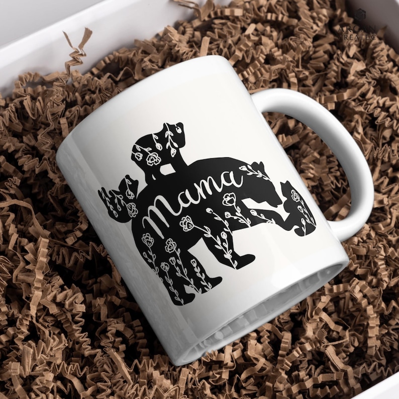 Mama Bear Cubs SVG Bundle | Bear Family Mom Shirt Cut File (digital ...