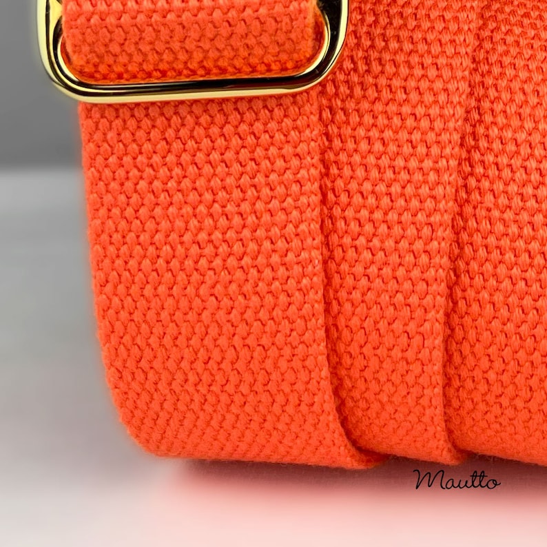 Orange Canvas Bag Strap: Adjustable Crossbody or Shoulder, 1.5" Wide - Etsy