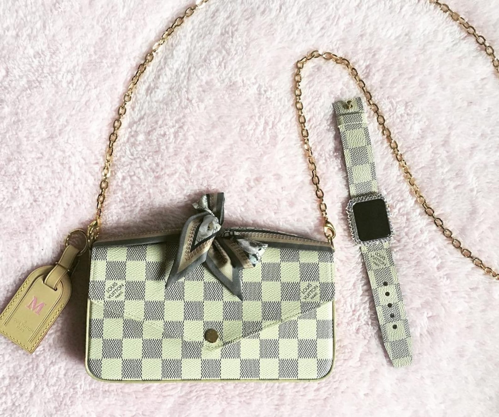 Mini Elongated Box Chain Strap GOLD Luxury Chain | Etsy