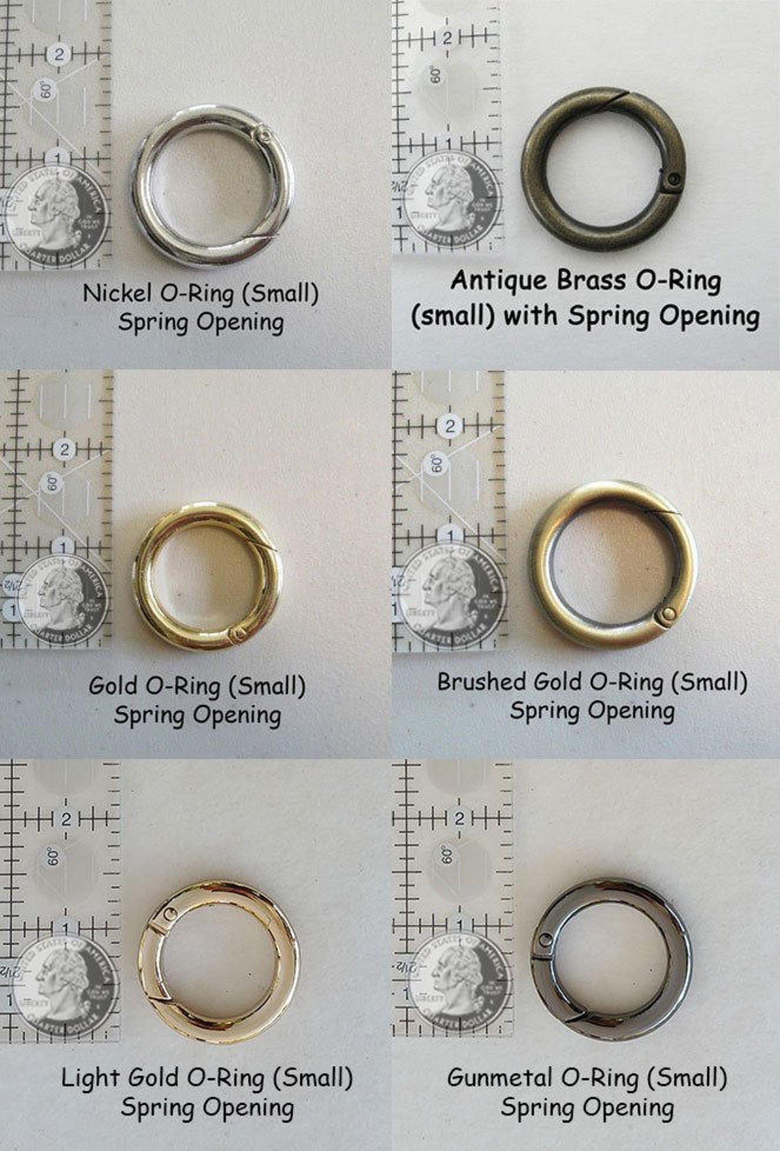 Large Small or Mini O-ring Hardware Replacement With Spring - Etsy