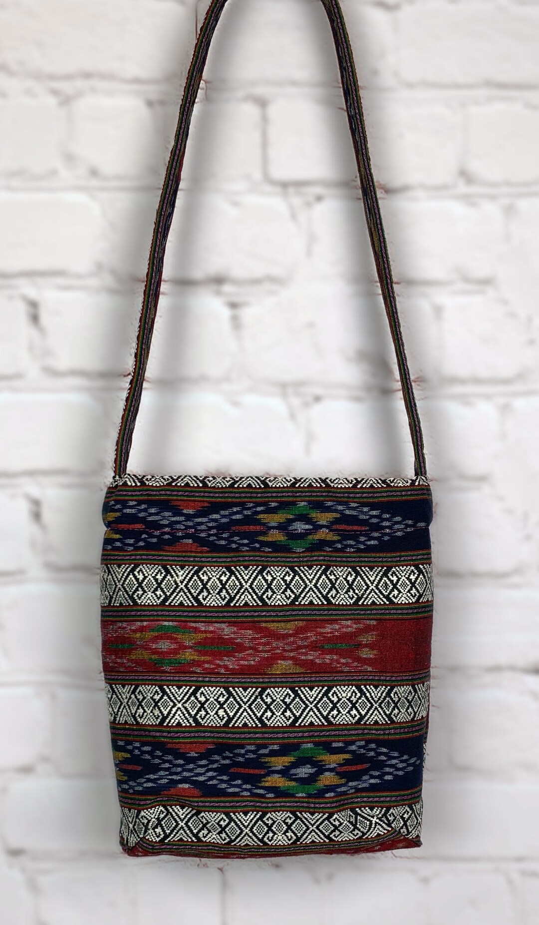 Tribal Aztec Shoulder Bag Grab-n-go Pouch - Handmade Mexican Inspired ...