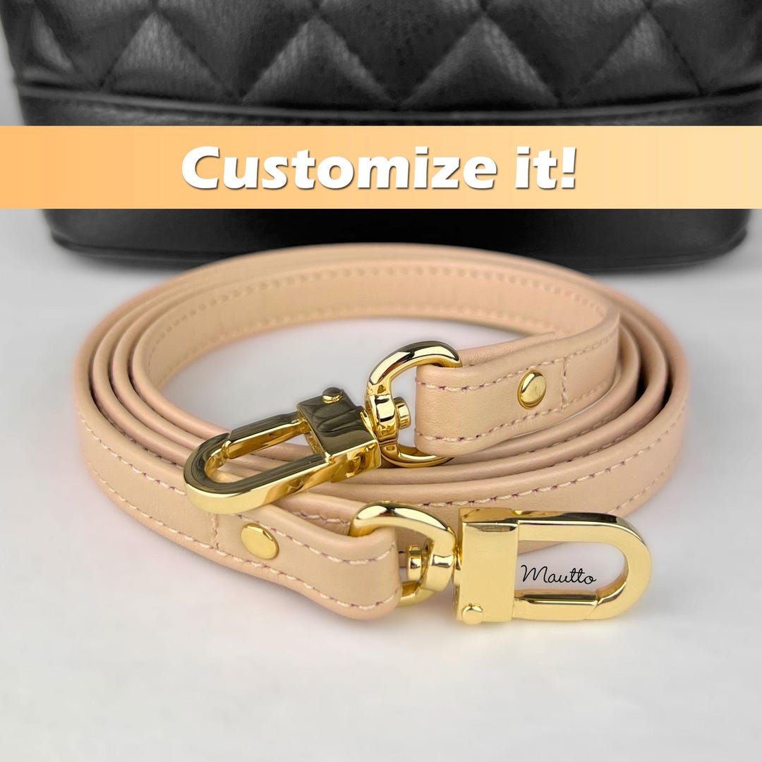 Light Tan Leather Vachetta Purse Strap: Customize Length Shoulder to ...