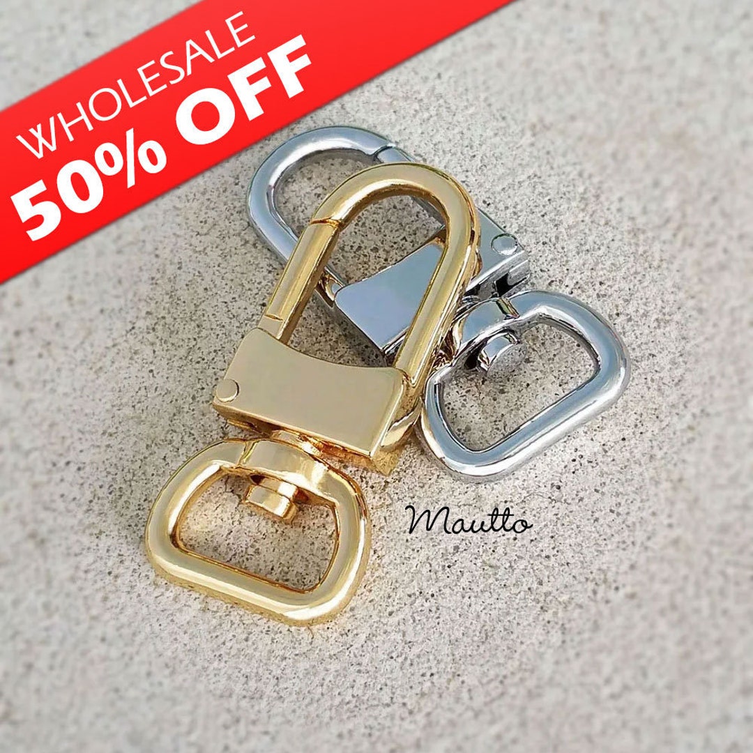 Swivel Luggage Tag Clips - Gold or Nickel, Fits Designer Bags (pack of ...