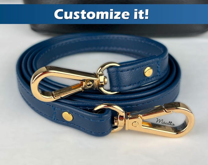 Stunning Gold Case and Blue Leather Embossed 9 Inch Strap 1993 Swiss ...