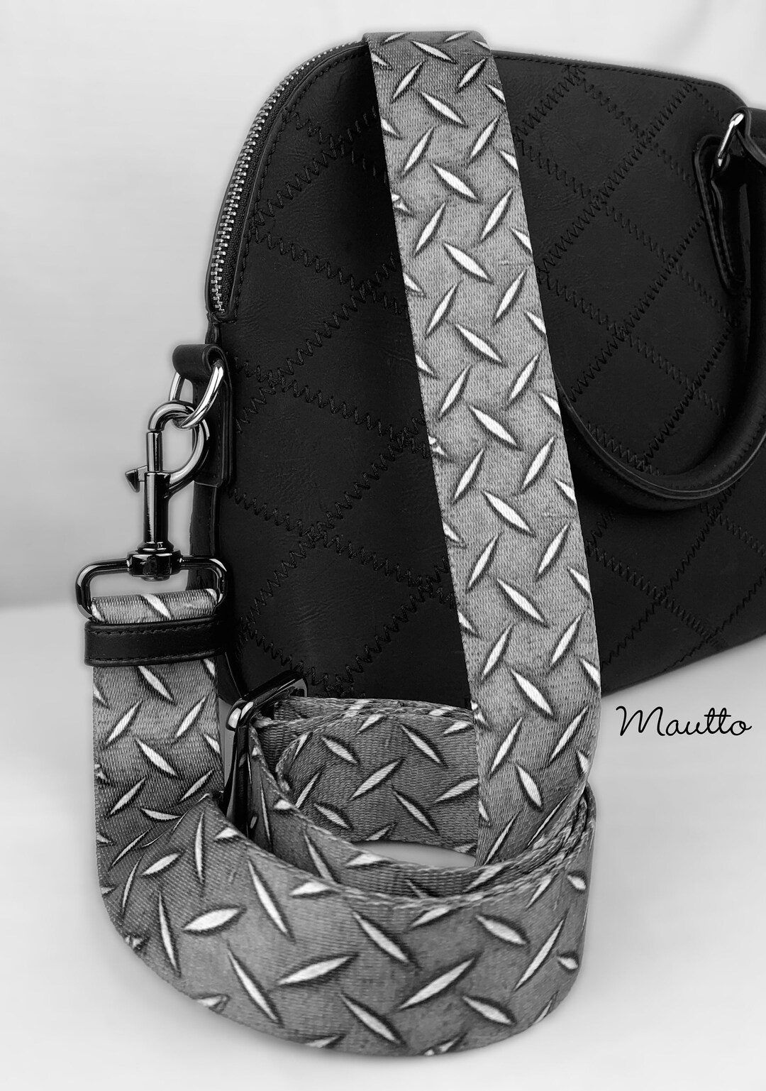 Diamond Plate Design Bag Strap – Heavy Duty Nylon, Adjustable Crossbody ...