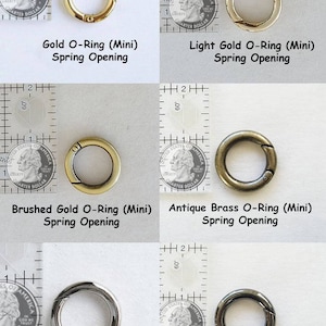 Large, Small or Mini O-ring Hardware Replacement With Spring Gate ...