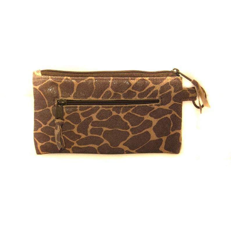 Suede Giraffe Leather Wallet or Clutch Fits Passports Cell - Etsy