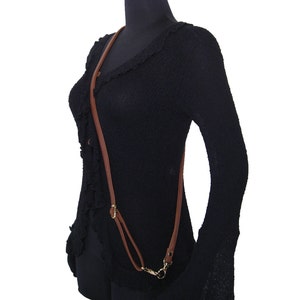 Extra Long Adjustable Leather Crossbody Strap, 1/2-inch Wide, Customize ...