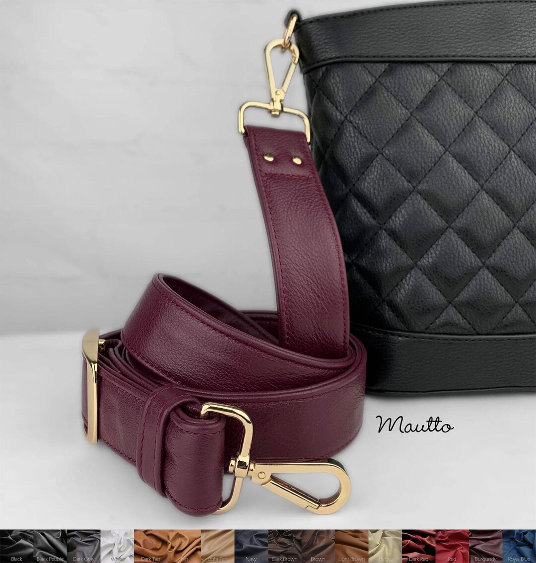 Adjustable Leather Crossbody Bag Strap, 1.5 Inch Wide, Customize ...