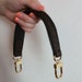Black Leather Top Handle grab Handle With Nylon Accent 1.5 - Etsy