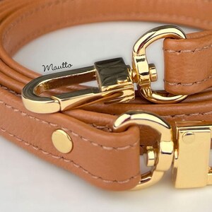 Tan (medium Patina) Leather Purse Strap: Customize Shoulder or ...