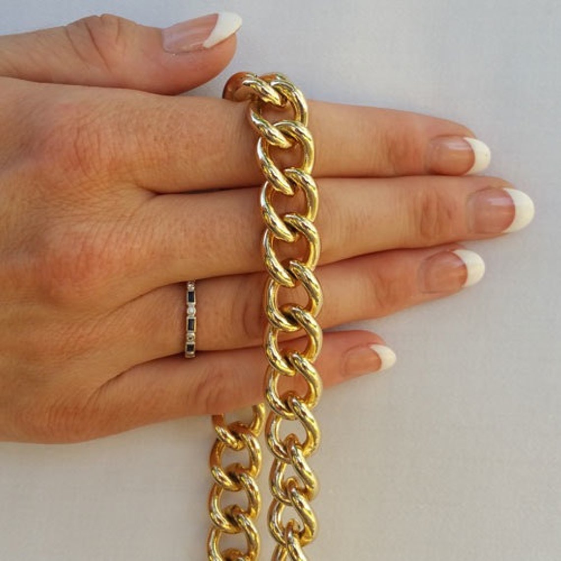 Gold Curb Chain Strap – Luxury Replacement Purse Strap, USA Made - Etsy