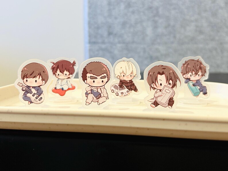 Full Set-detective Conan Police Academy Acrylic Standee Set: Chibi ...