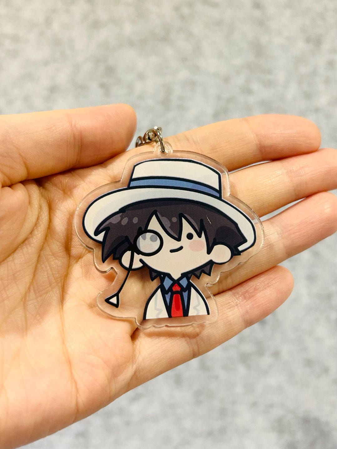 Detective Conan Big Head Acrylic Keychain -- Kid, Shinichi, Ran, Heiji ...