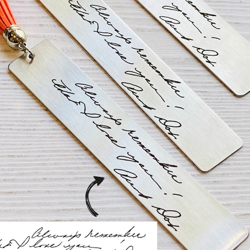 Handwritten Key Chain Your Handwriting Keychain-or Font | Etsy