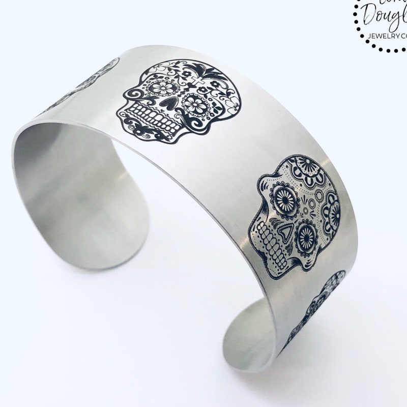 Sugar Skull Bracelet - Etsy