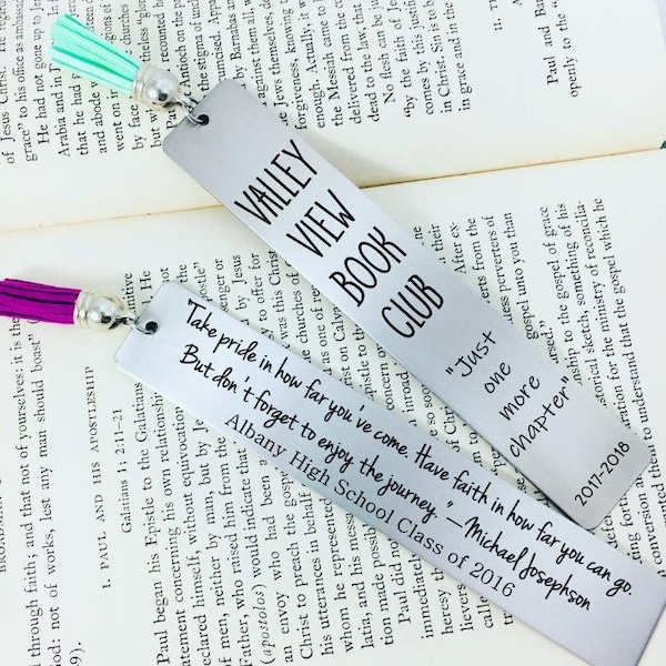 Metal Bookmark - Etsy