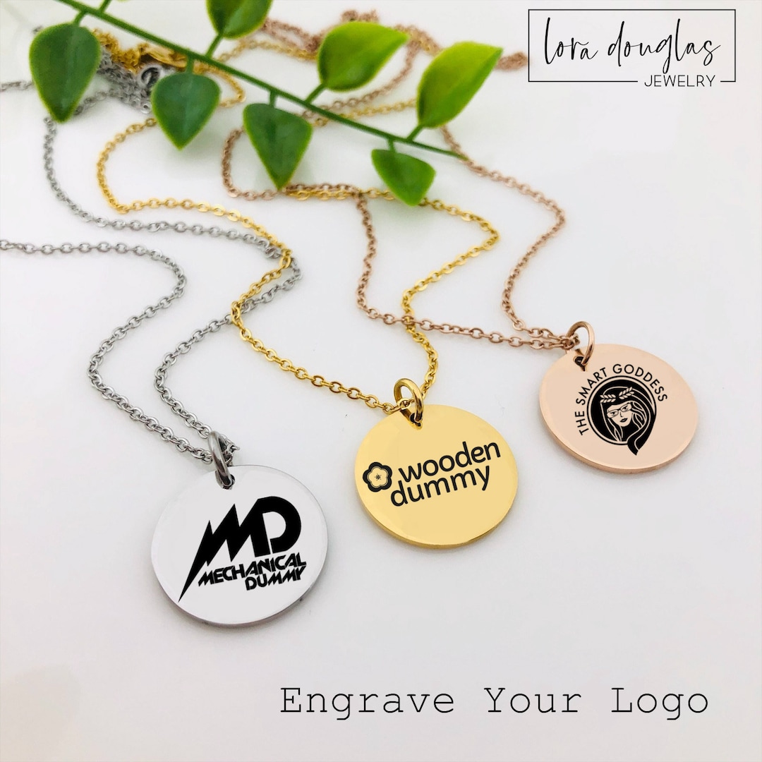 Custom Jewelry, Engrave Your Logo or Art on Silver, Gold, or Rose Gold ...