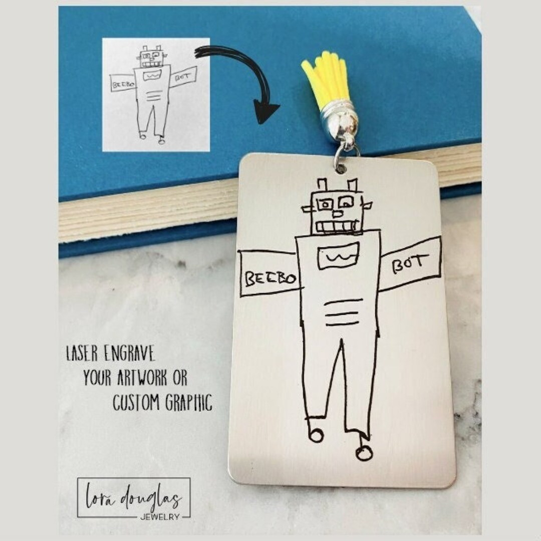 Create a Bookmark, Engrave Your Drawing or Handwriting, Personalized ...