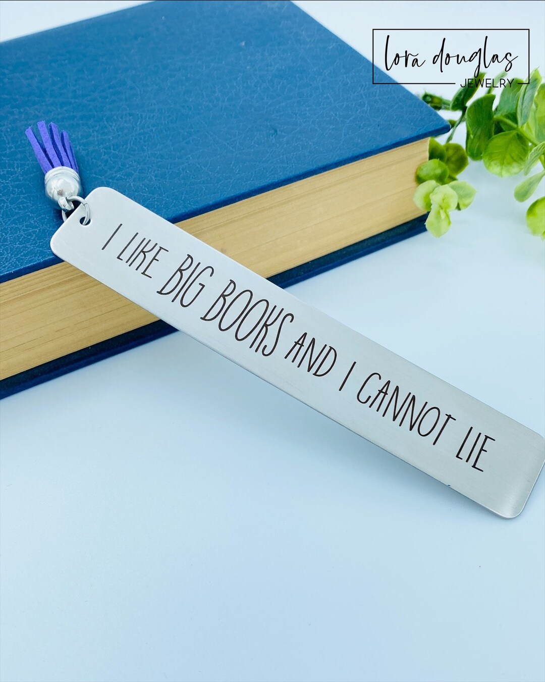 Metal Bookmark, I Like Big Books and I Cannot Lie, Silver Stainless ...