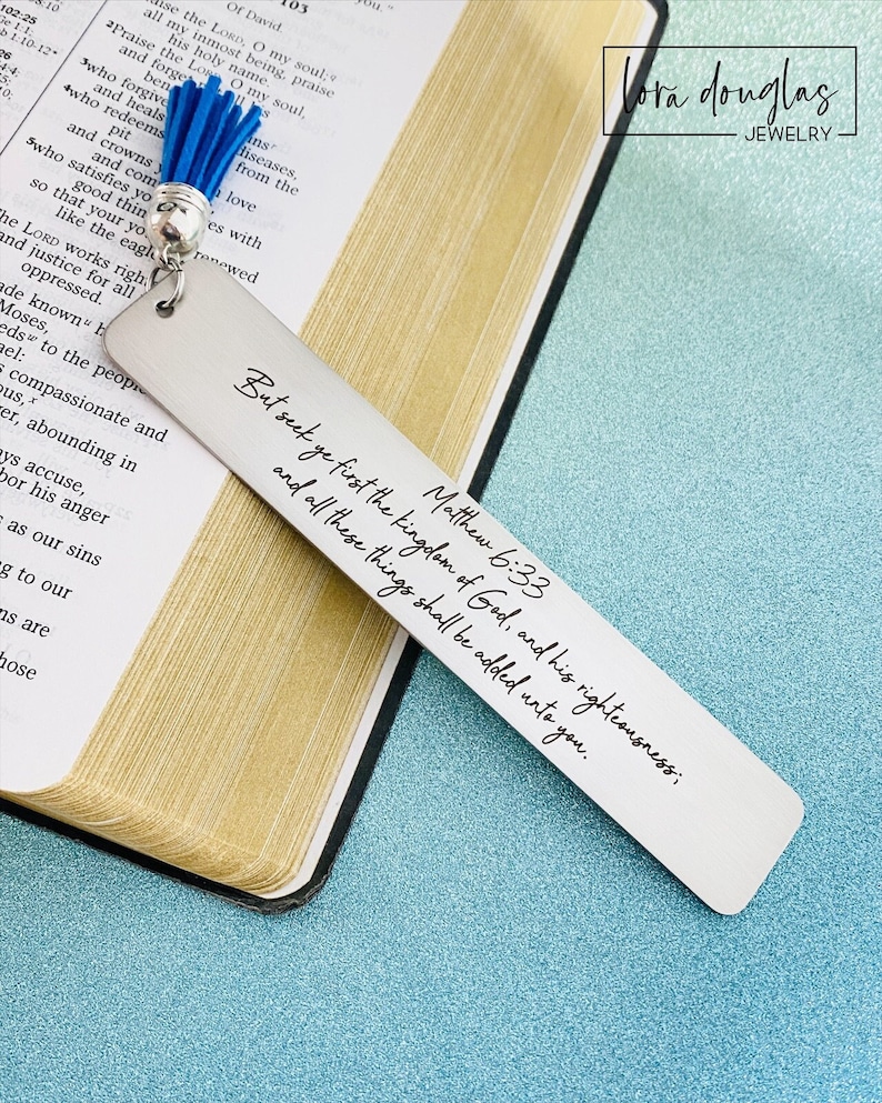 Custom Bible Verse Bookmark Engrave Any Verse or Quote - Etsy