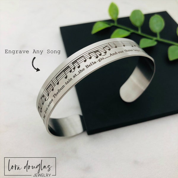 Music Note Bracelet - Etsy
