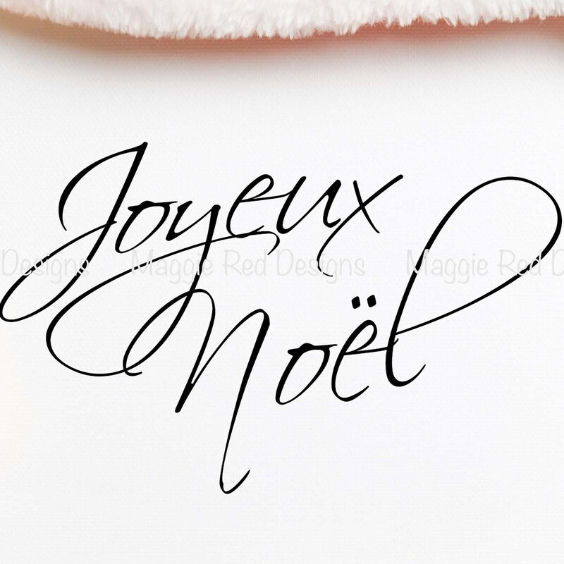 Joyeux Noel Card - Etsy
